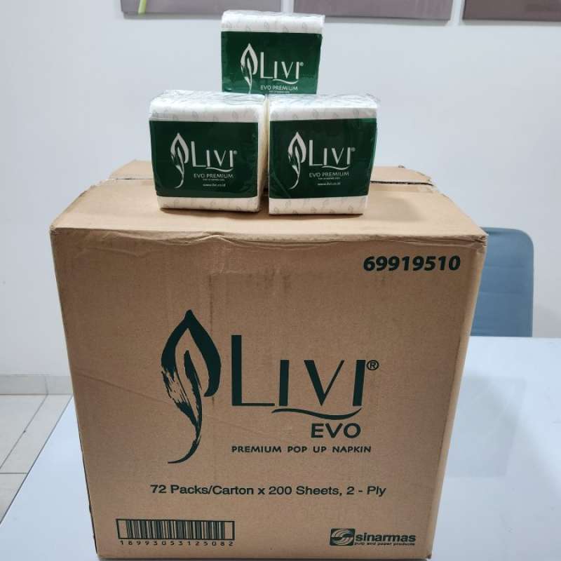 Promo Tissue Livi Evo Pop Up Napkin Diskon 23% Di Seller Albeta Store ...