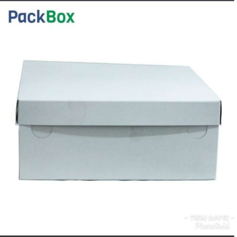 Promo Kotak Putih Dus Polos Kotak Makanan 350gr Ecer 20x20x8 Diskon 23% ...