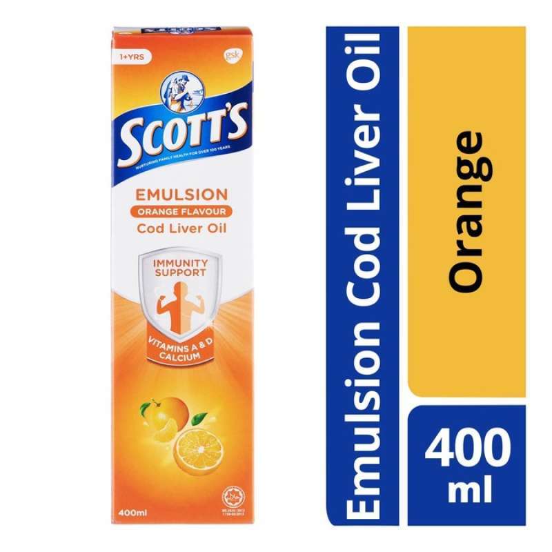 Promo Scotts Emulsion Cod Liver Oil Orange Singapore Minyak Ikan Diskon ...