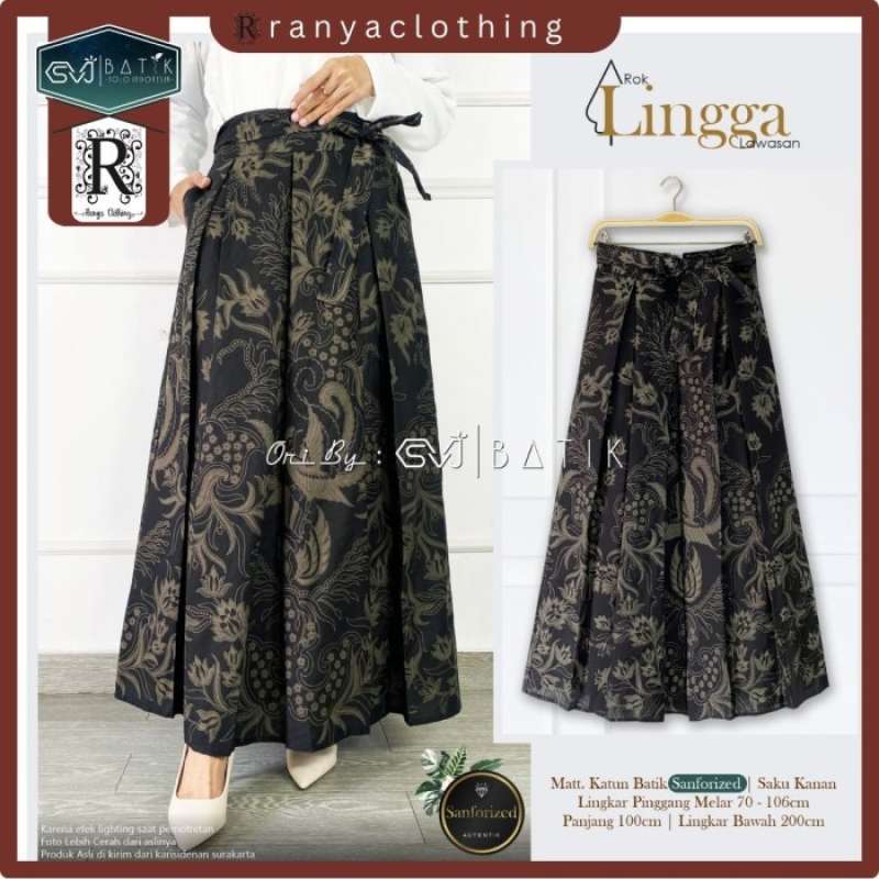 Jual Rok Batik Alusan Sinaran Bangau Purple Keris Navy Katun Ori Svj ...