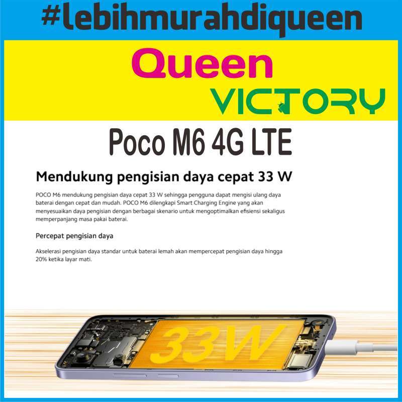 Jual Xiaomi Poco M6 4g Lte 8/256 Garansi Resmi Indonesia Di Seller Queen Official Store - Gudang ...