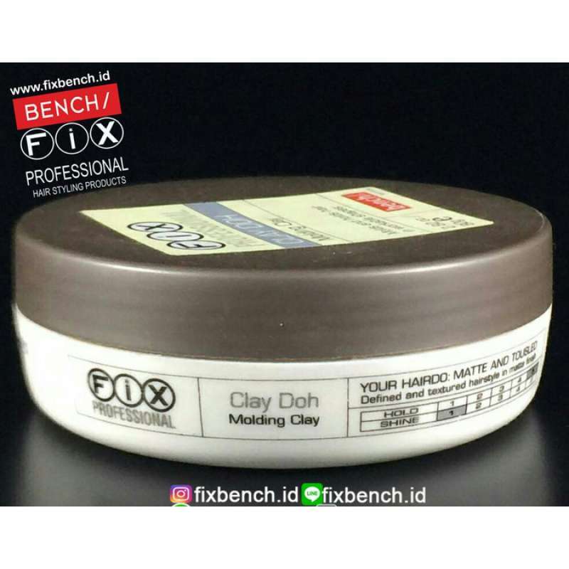 Jual Hair Wax Fix Professional Clay Doh Molding Pomade Original Impor ...