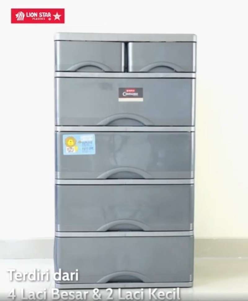 Promo Lion Star Lemari Pakaian Baju Rak Laci Suprema Container Plastik ...