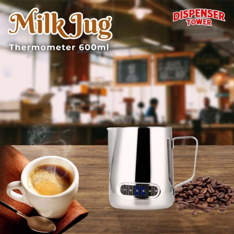 Promo Milk Jug Thermometer 600 Ml / Teko Susu / Milk Jug Stainless ...