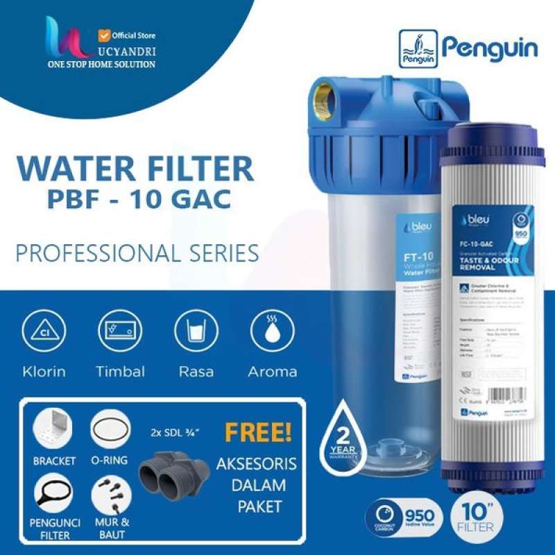 Jual Filter Air Penguin Pbf 10 Gac Pro Filter - Granular Activated Carbon - Packing Kayu Di ...