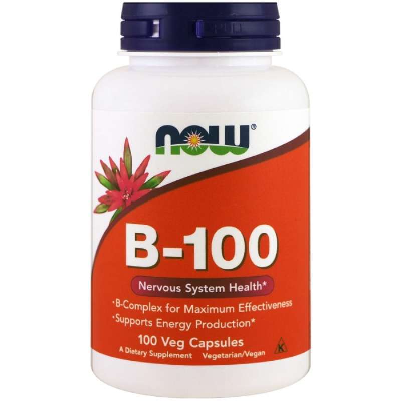 Promo Now B 100 Vit B100 Vitamin B-100 Veg Caps Diskon 33% Di Seller ...