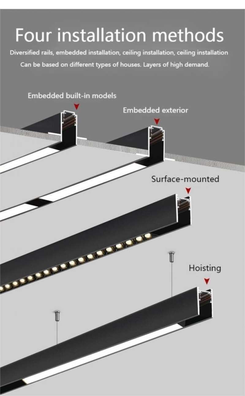 Promo P22 Rail 1.5 Meter Dimmable Magnetic Track Light System Rel Lampu ...