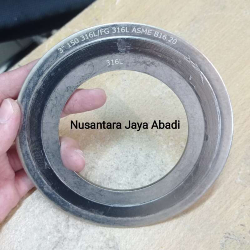 Promo Swg Spiral Wound Gasket Ansi # 150 Stainless 316 3 Inchi Dn 80 ...