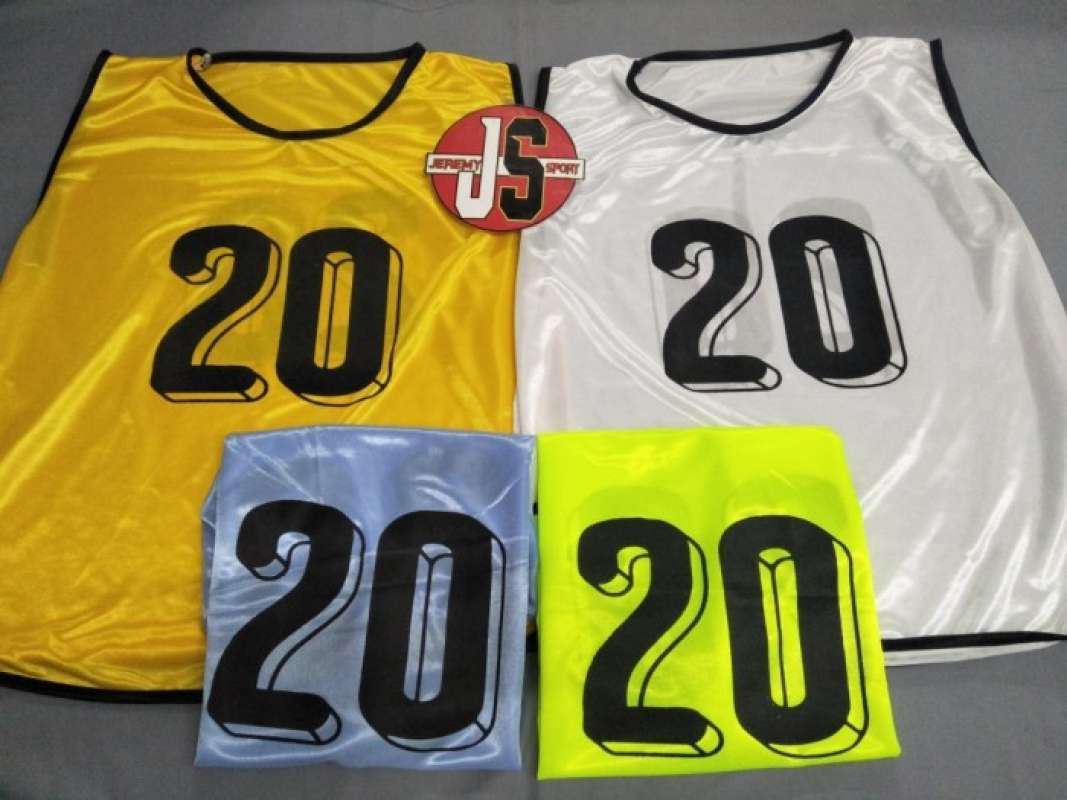 Promo Rompi Bola - Rompi Futsal Plus Sablon 1 Warna - Stabilo, Logo ...