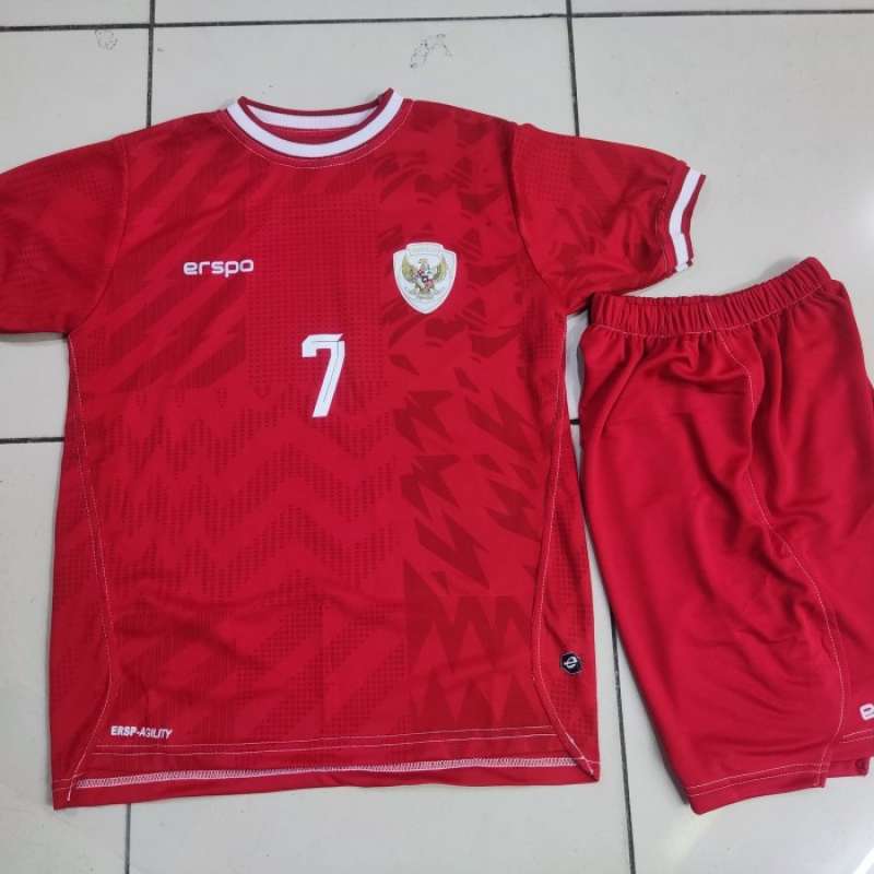 Promo Jersey Baju Bola Timnas Indonesia Home Kids Anak 2024 + Nameset ...