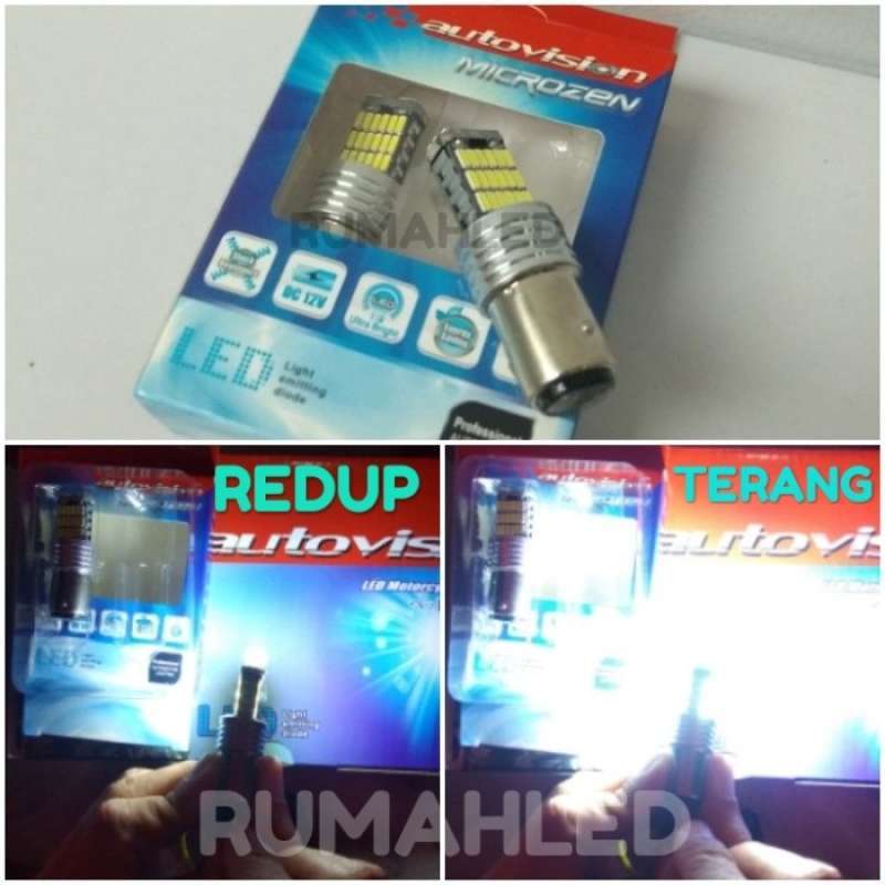 Promo (satuan) Led Stop Autovision 45 Smd S25 (1157) Bay15d Bayonet Diskon 23% Di Seller Manah ...