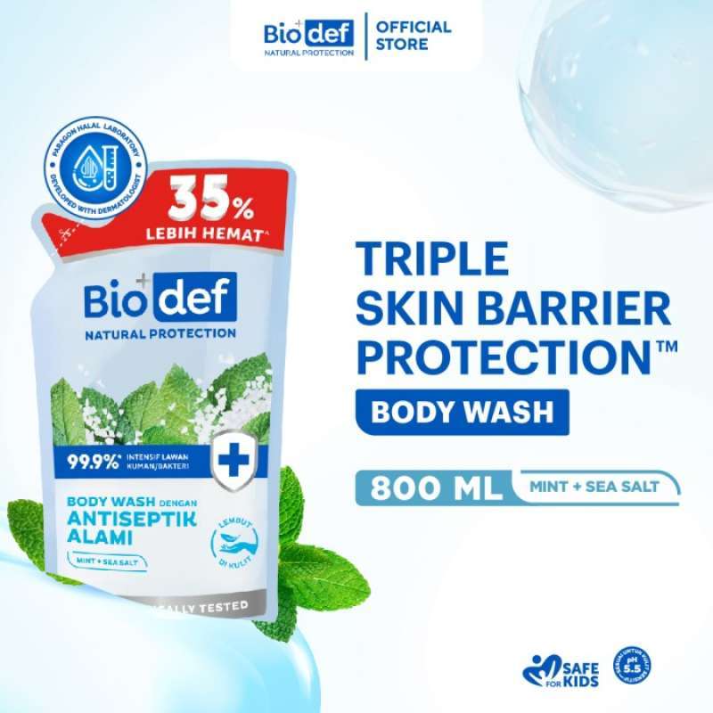 Jual [mira Agile's Signature] Biodef Mint+sea Salt 800ml Antiseptik ...