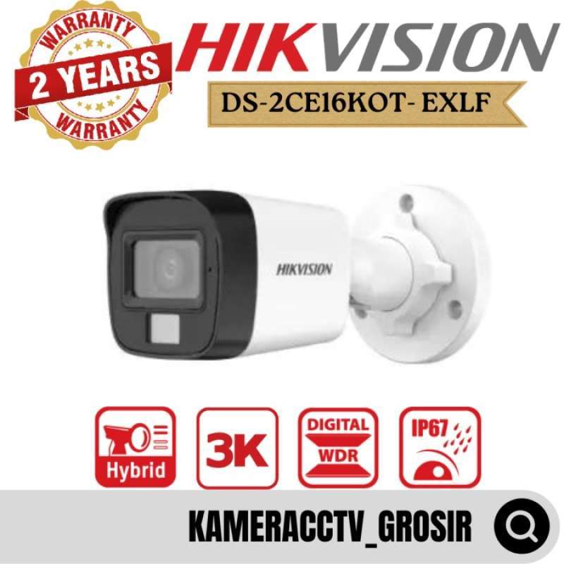 Promo Kamera Cctv Outdoor 5mp 3k Hik Vision Ds-2ce16kot-exlf Body Besi ...