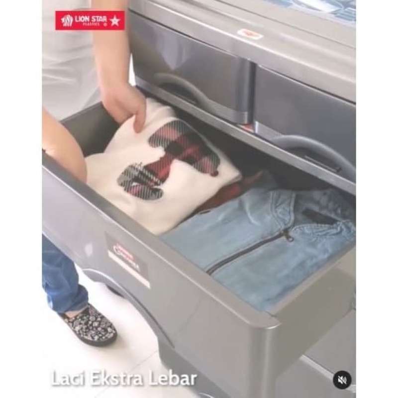Promo Suprema Container Sm5 (kd) Sc-20 Lion Star Lemari Laci Plastik ...