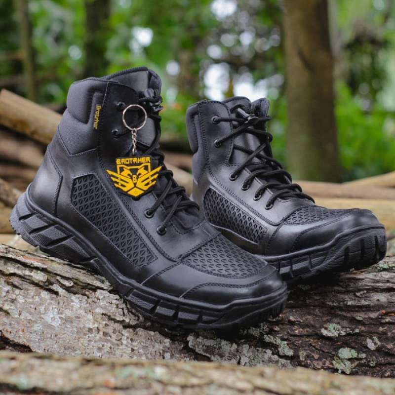 Promo Sepatu Pdl Lantas Polri Jaring Jala Tawon Merk Brotrher Sudah Di ...