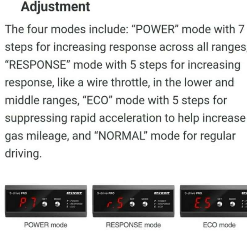 Promo Pivot Throttle Controller 3 Drive Pro For All Japan Cars ...