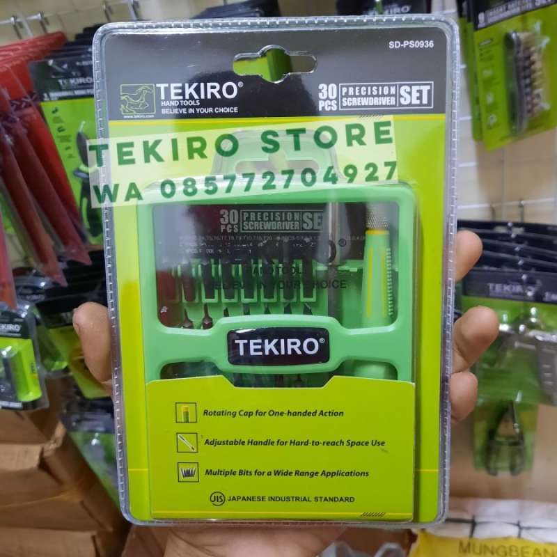 Promo Tekiro Obeng Set 30 Pcs / Precision Screwdriver Set Diskon 23% Di ...