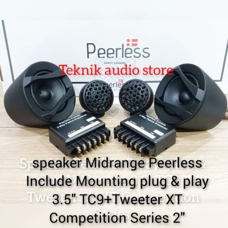 Promo Speaker 2way Peerless Midrange 3.5 Tc9 -tweeter 2 Plus Pasive ...