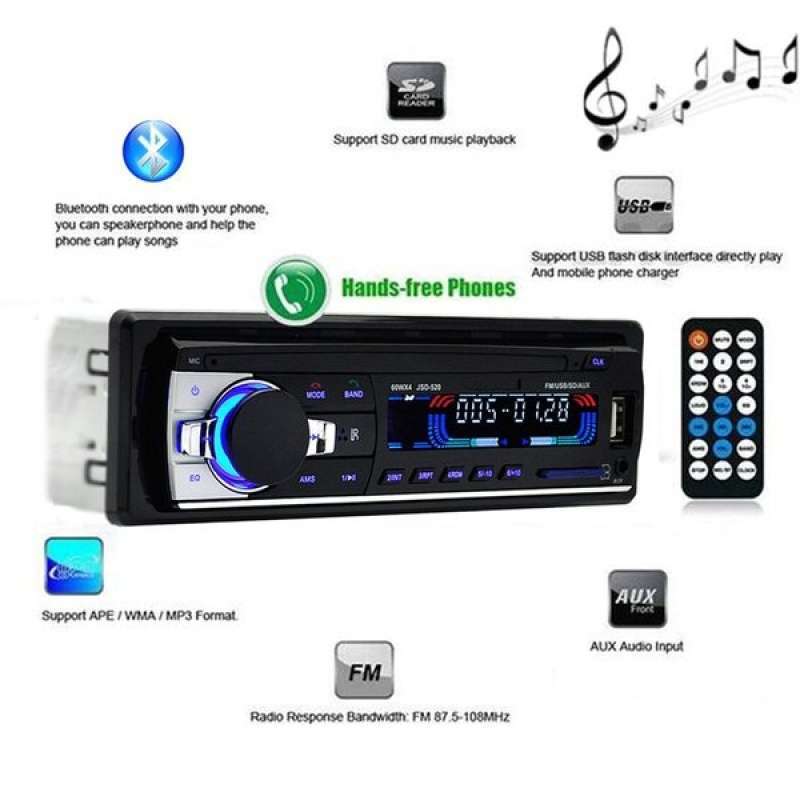 Promo Single Din Audio Tape Mobil Lcd Multifungsi Bluetooth Usb Mp3 Fm ...