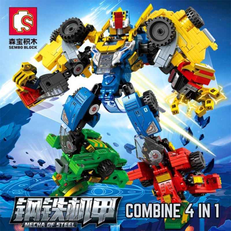 Promo Brick Sembo Block Transformers Mecha Transformer Robot 4in1 ...