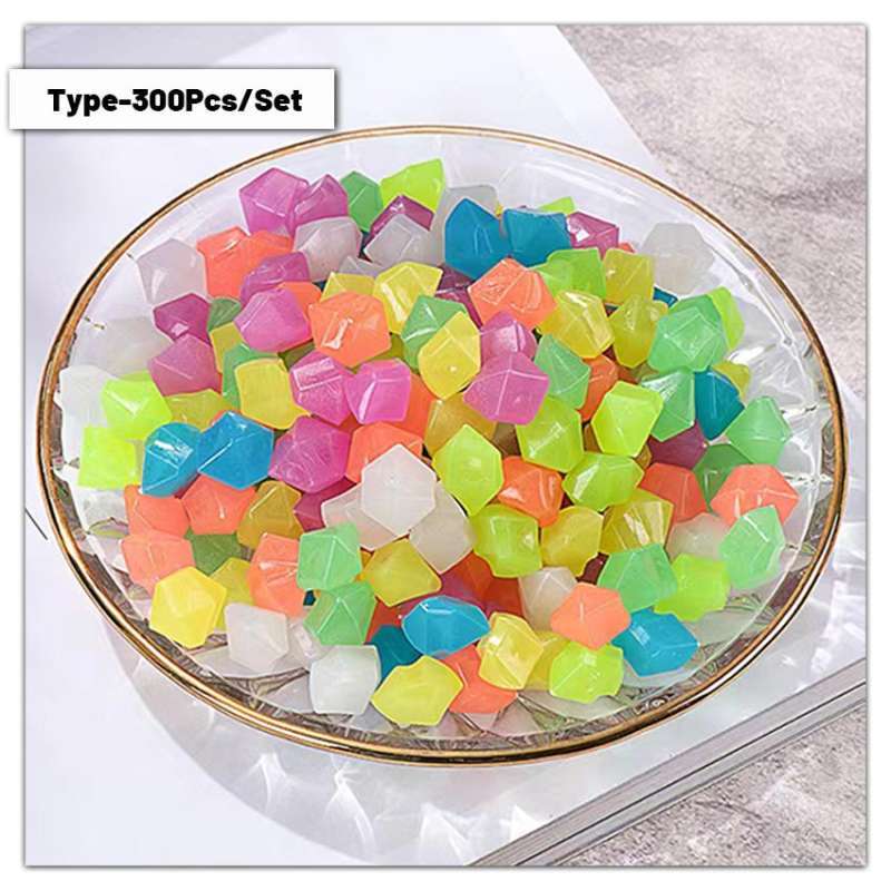 Promo 500pcs Hiasan Aquarium Batu Menyala Batu Bercahaya Dalam Gelap ...