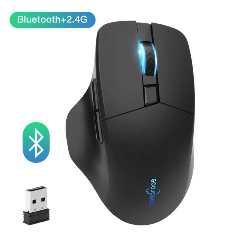 Promo Wireless Led 2.4ghz Bluetooth Pc Gaming Mouse - Hitam, 2.4 Ghz ...