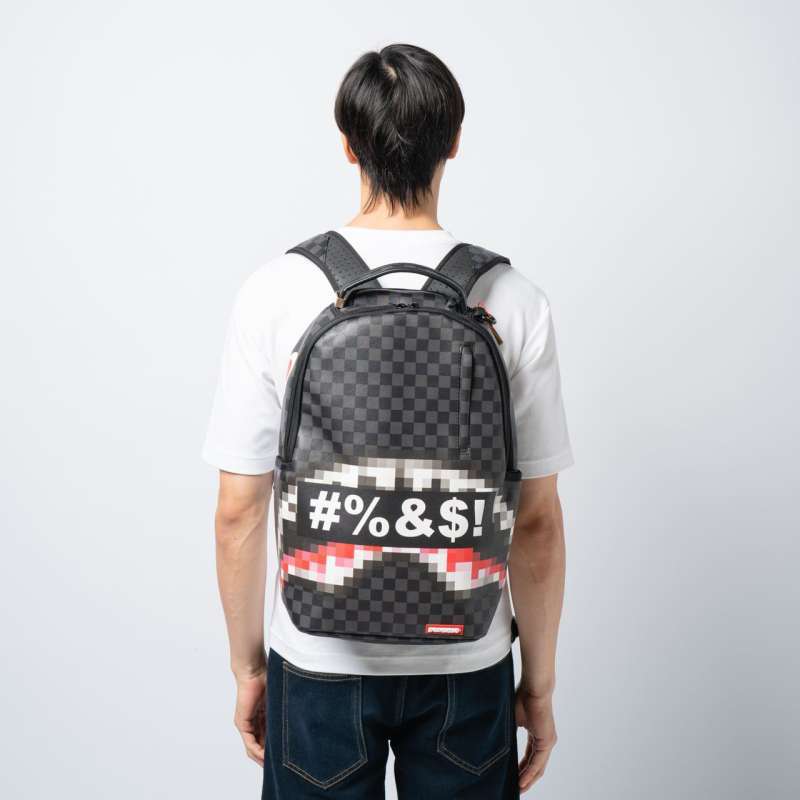 Promo Sprayground What The Beep Censored Backpack Black Diskon 30% Di ...