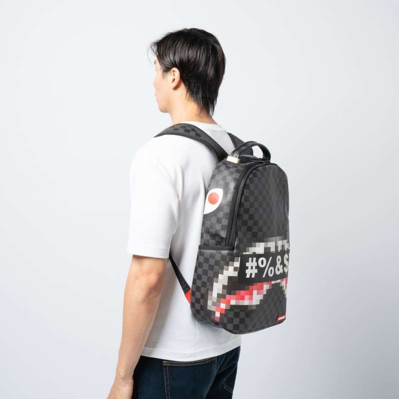 Promo Sprayground What The Beep Censored Backpack Black Diskon 30% Di ...