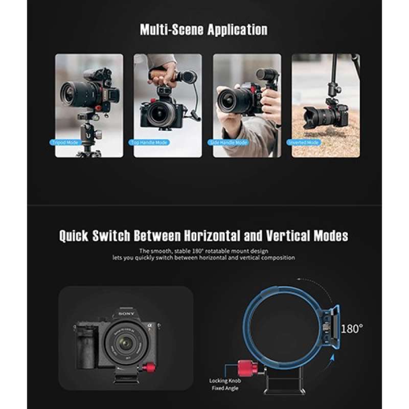Promo Ulanzi S-63 Rotatable Horizontal To Vertical Mount Plate For Sony ...