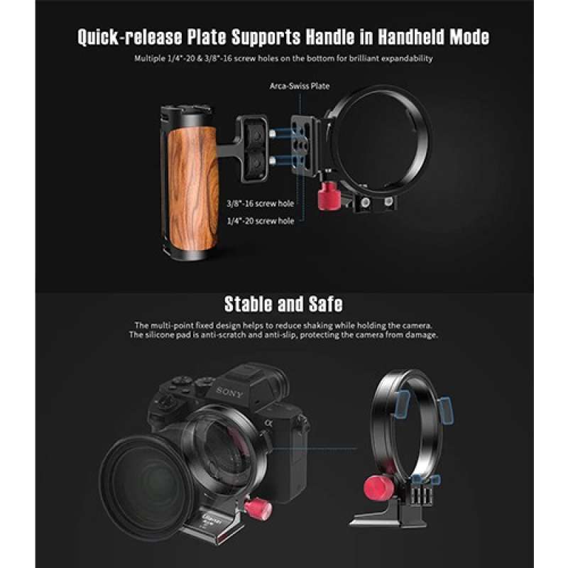 Promo Ulanzi S-63 Rotatable Horizontal To Vertical Mount Plate For Sony ...