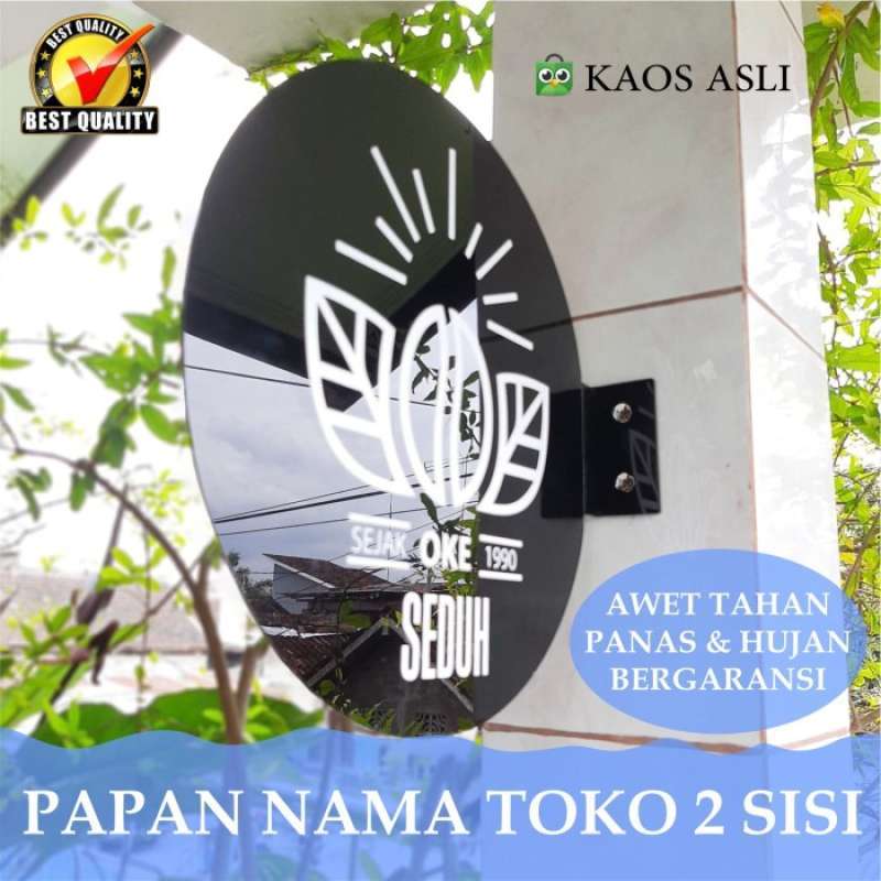 Jual Papan Nama Toko Akrilik 2 Sisi Usaha Sign Board Acrylic Di Seller ...