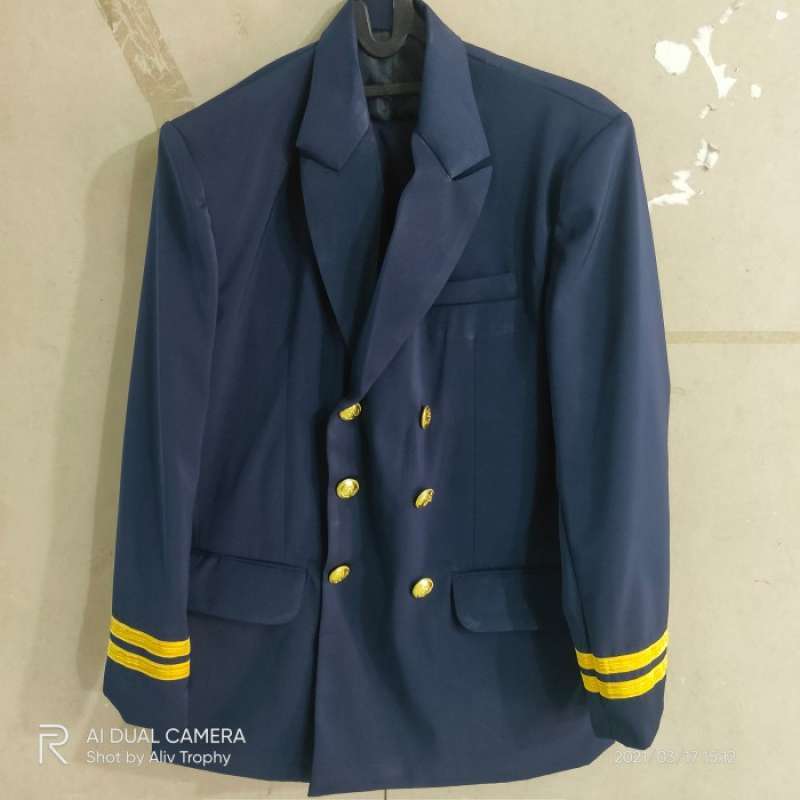 Jual Setelan Jas Exclusive Untuk Pelaut Dan Pelayaran - Navy Xxl Di ...