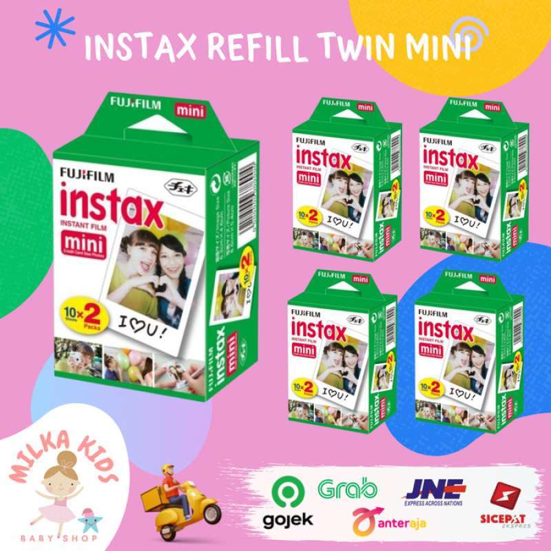 Jual Refill Instax Fujifilm Mini Twinpack Isi 20 Lembar Polos Di Seller ...