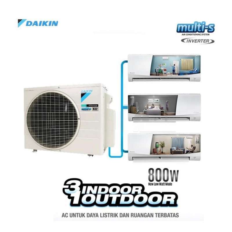 Jual Ac Multi Split Daikin Inverter 1pk + 1.5pk+ 1.5pk Mkc70 (25+35+35) Di Seller Cbr Elektronik ...