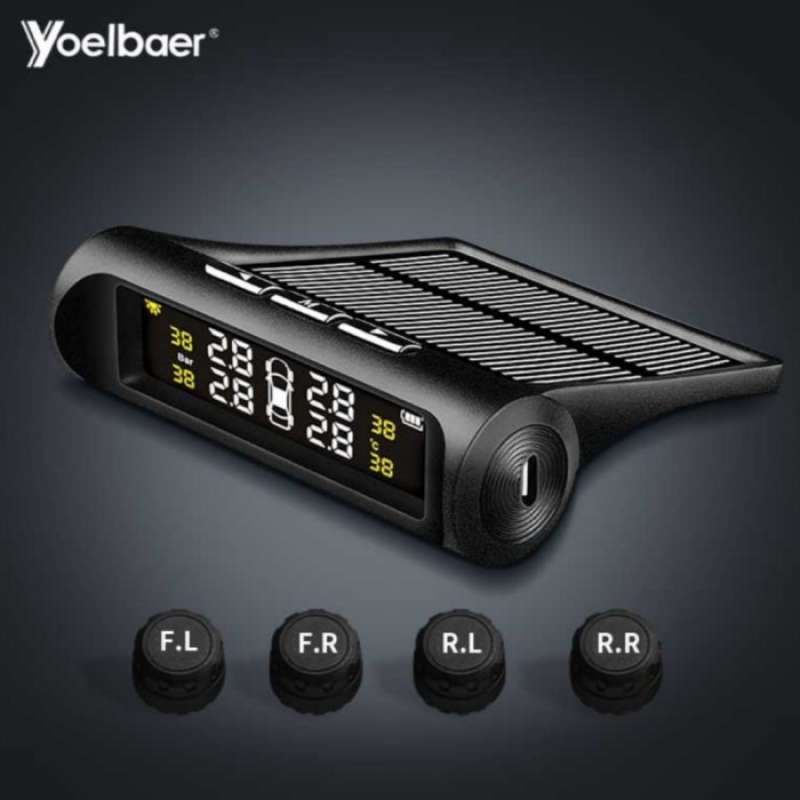 Promo Yoelbaer Monitng Tekanan Ban Mobil Tpms Solar Power Diskon 23% Di ...