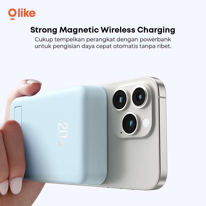 Jual Olike Wireless Powerbank P302 Magnetic MagSafe 20W Fast Charging ...