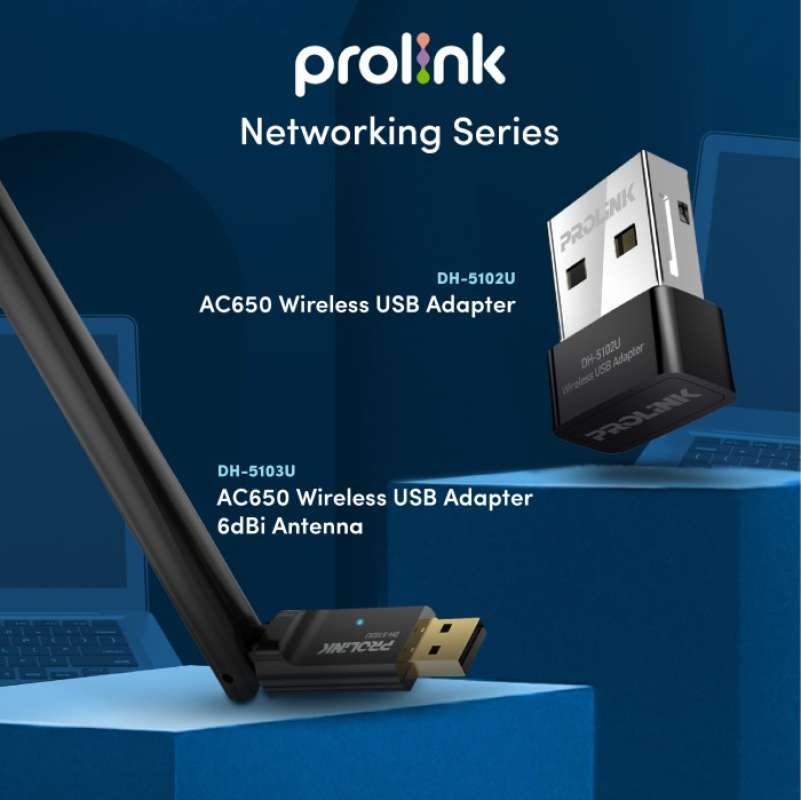 Promo Ac650 Wireless Usb Adapter Dongle Wifi Dual Band Dh5102u - Hitam Diskon 23% Di Seller Mari ...