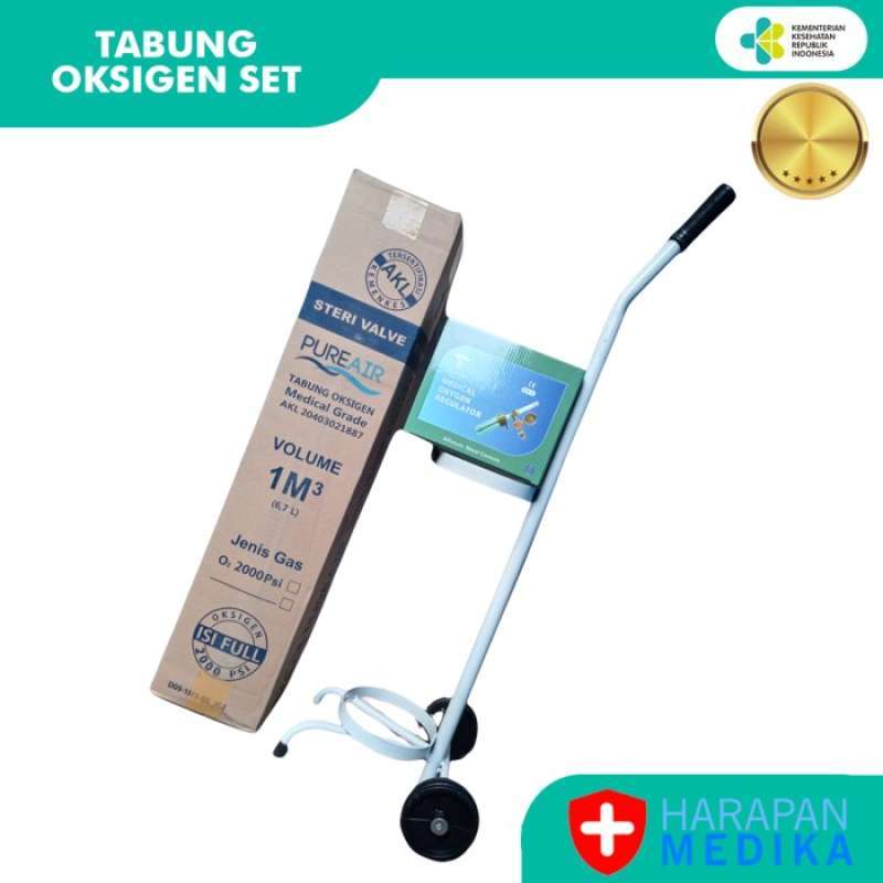 Promo Tabung Oksigen 1m3 Set + Isi / Tabung O2 Lengkap Diskon 33% Di ...