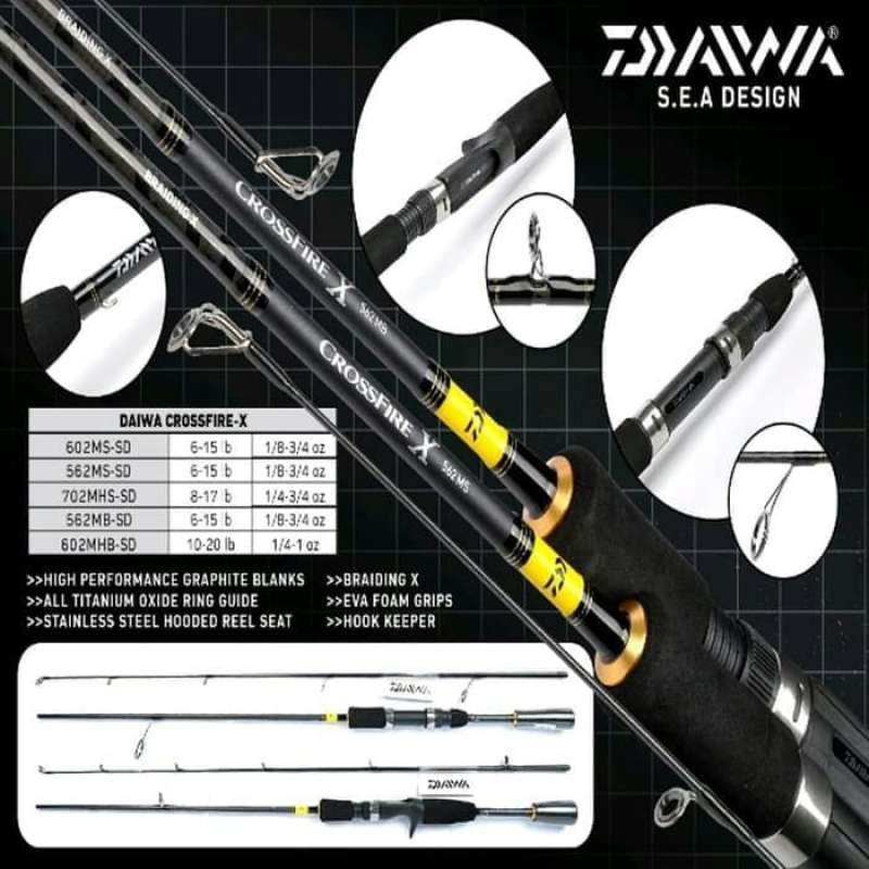 Promo Joran Spinning Daiwa Crossfire X 602ms - Indonesiamemacing Diskon 33% Di Seller Harsastore ...