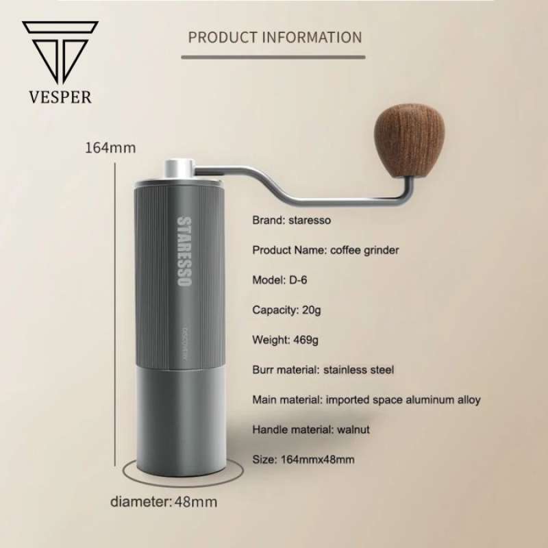 Promo Staresso Discovery Pro D6 Coffee Mill Grinder / Pengiling Kopi ...