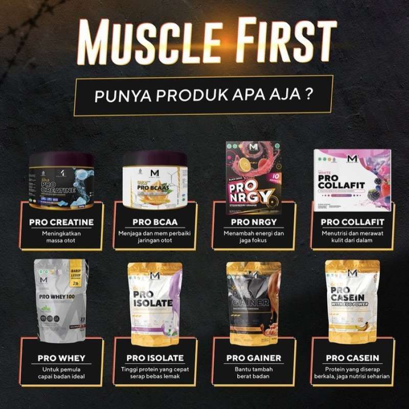 Jual M1 Pro Gold Creatine 42g 42 Gr Muscle First Kreatine Monohydrate 7 Servings - Tropical ...