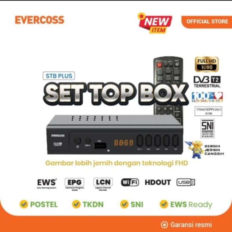 Promo Set Top Box Stb Evercoss Pro Full Hd Stb Dvb T2 Tv Digital Youtube New - Stb Max Diskon 30 ...