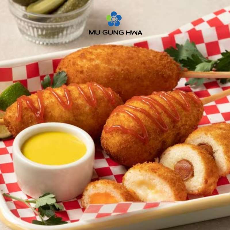 Jual Pulmuone Mozz, Cheddar & Fish Cake Corndog 400gr Di Seller ...