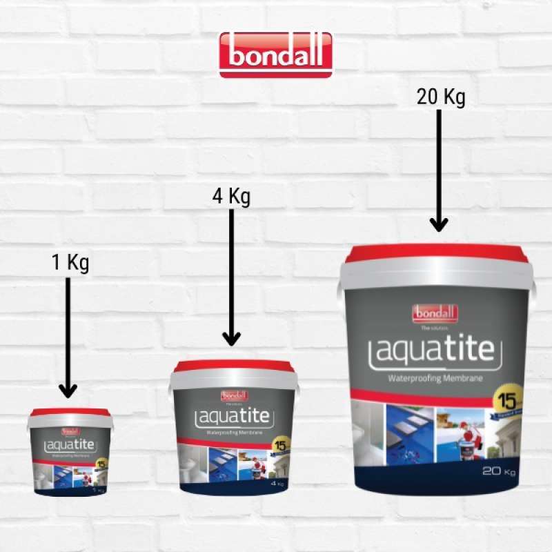 Promo Bondall Aquatite Cat Pelapis Anti Bocor 20kg Waterofing Terbaik ...