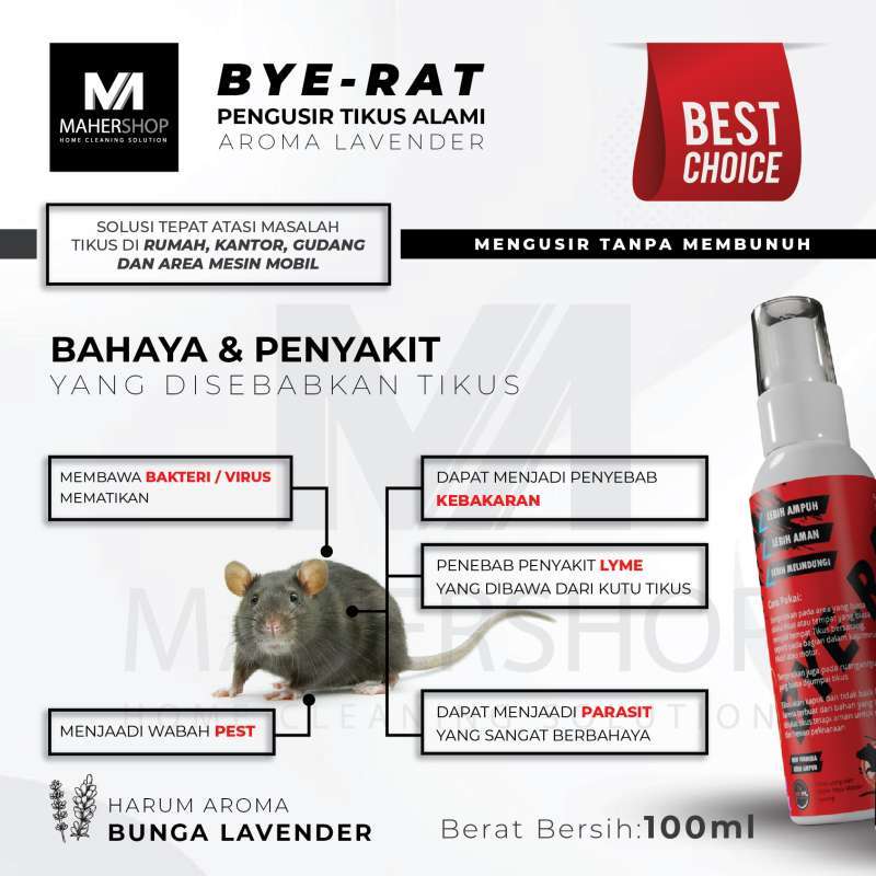 Promo Bye Rat Obat Semprotan Pembasmi Pengusir Tikus Alami Rumah Mobil Rat Repellent ...