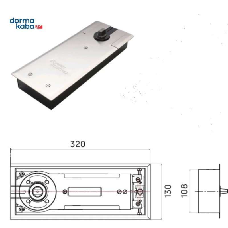 Promo Paket Floor Hinge Dormakaba/dorma/dorma Kaba Gd 85 (pengganti Bts ...