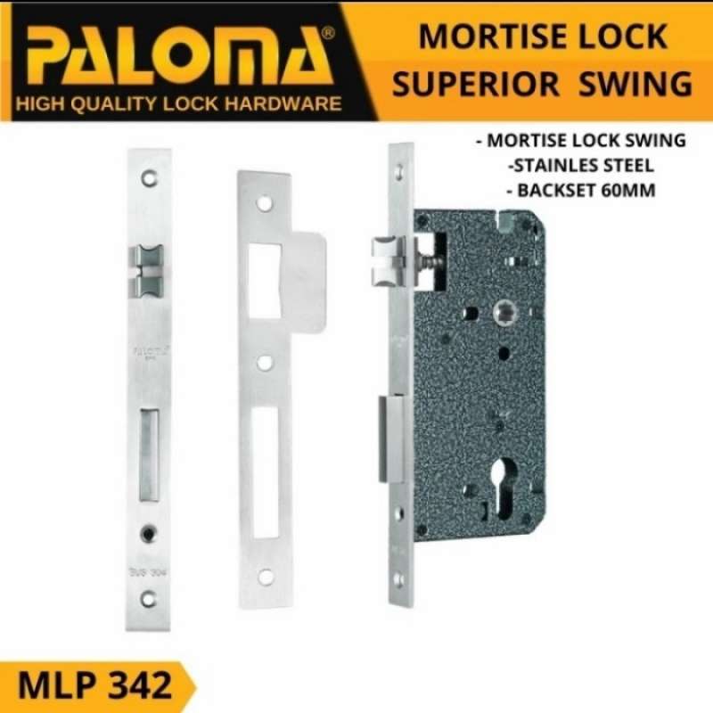 Promo Mlp 342 Mortise Lock Ior Swing 60mm Sss Body Kunci Pintu Diskon ...