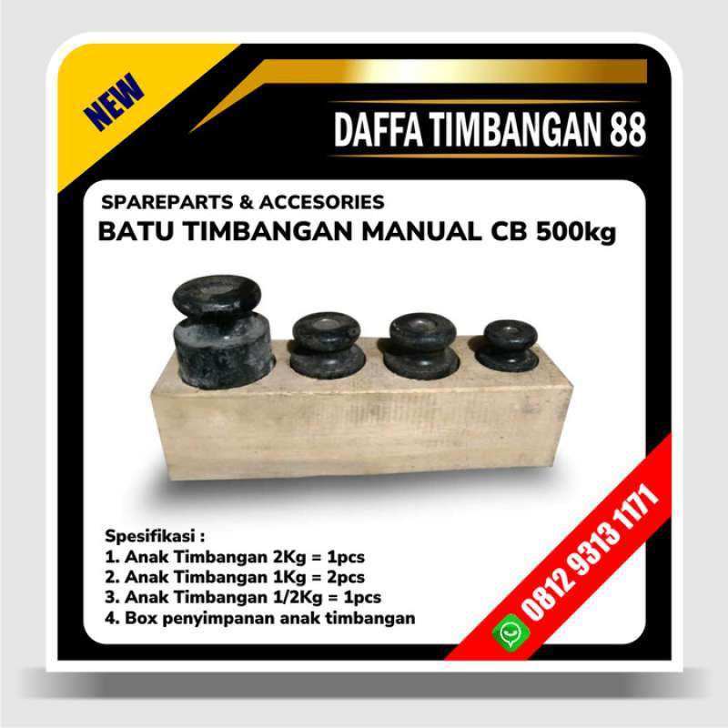 Promo Batu Timbangan Anak Timbangan Manual Cb 500kg Anak Timbangan ...