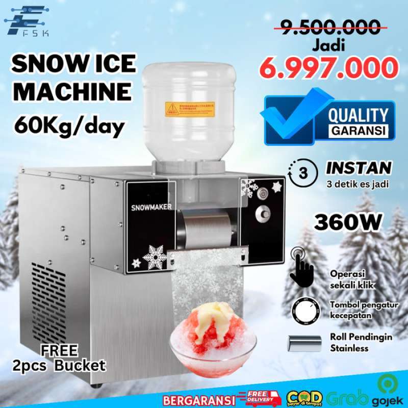 Promo Mesin Es Salju Bingsoo 360 Watt Machine Snow Ice Maker Bingsu ...