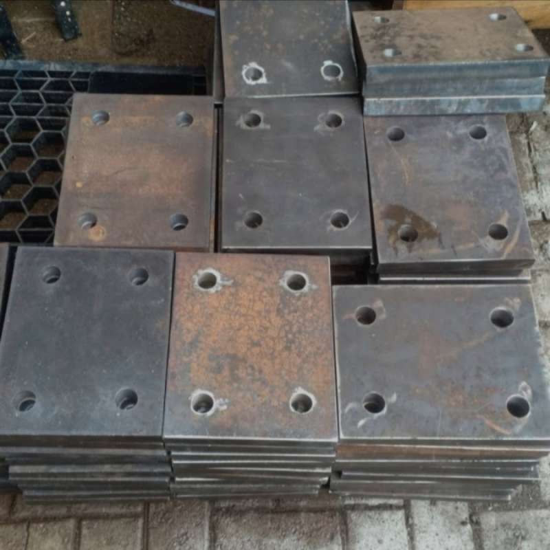 Jual Base Plate 20 Cm X 20 Cm Tebal 5 Mm + Lubang 4 Di Seller Sentry ...